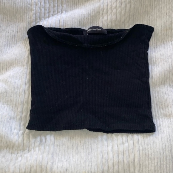 Reformation | Tops | Reformation Black Ribbed Tube Top | Poshmark